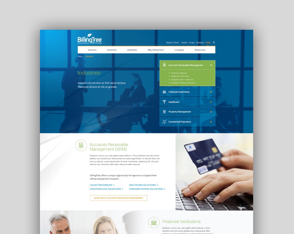 Case Study: Billing Tree: Refreshed website spurs high-quality leads ...
